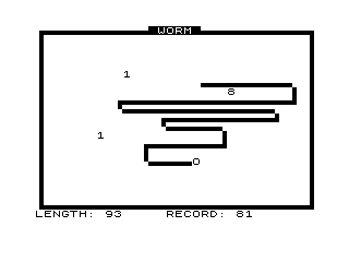 Planeta Sinclair: BASIC Apascalado no ZX81 (15) Worm
